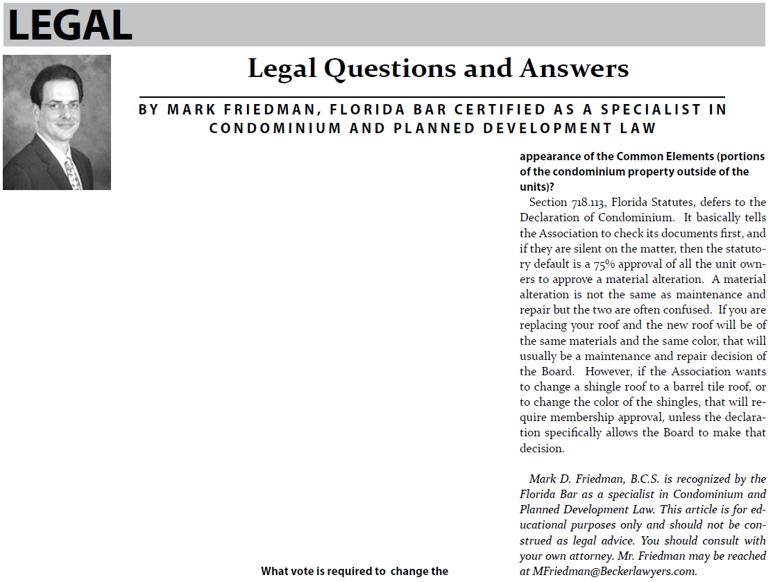 Common Element Maintenance - Board Synergy Club - Century Village, West ...